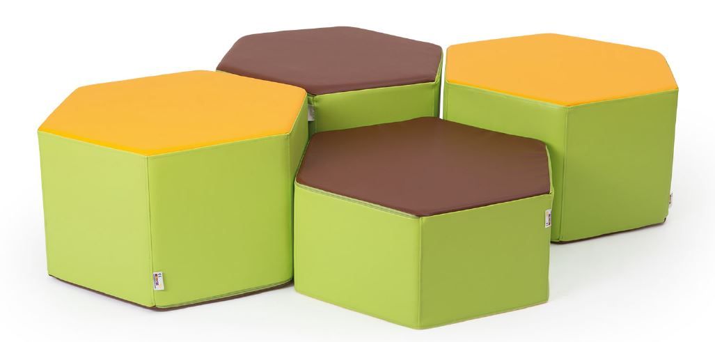 Honeycomb Soft Seating Set by NOVUM – WaitingRoomToysNFurniture